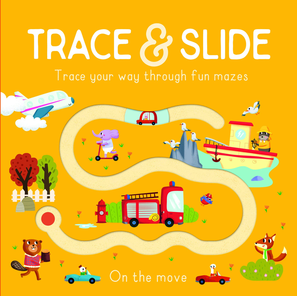 Trace & Slide : Wild - Board Book