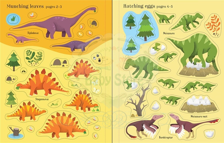 First Sticker Book Dinosaurs - Paperback