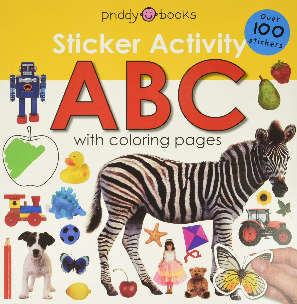 Sticker Activity ABC : Over 100 Stickers with Coloring Pages - Paperba