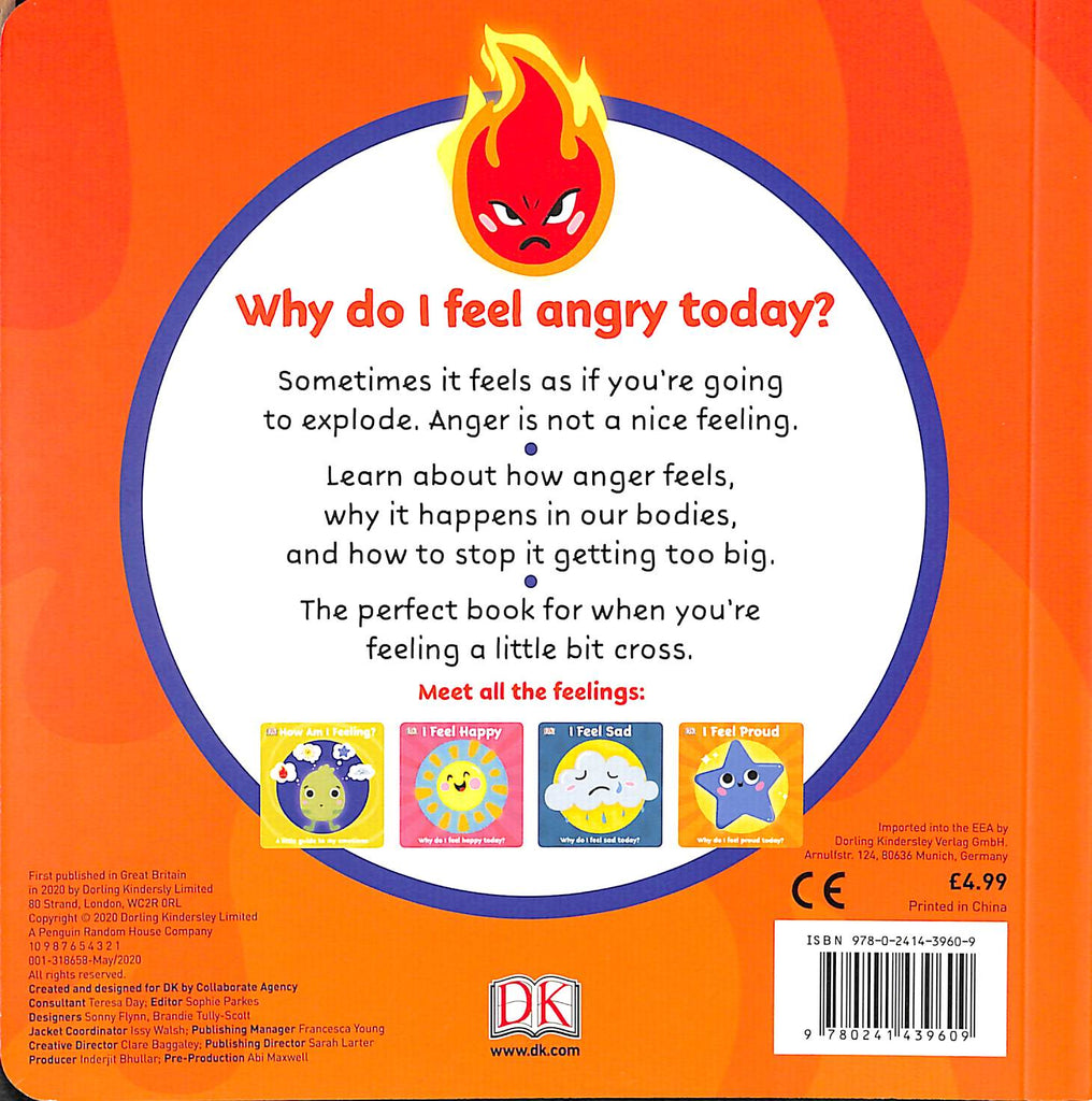DK : First Emotions : I Feel Angry - Boardbook