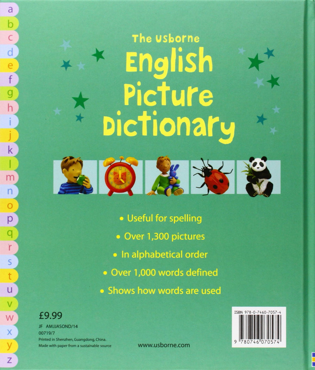 The Usborne English Picture Dictionary - Hardback